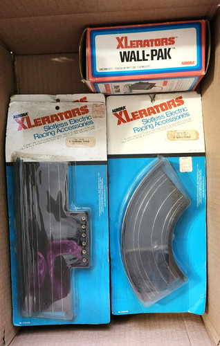 Lot #733 Aurora Xlerators Slotless Racing Terminal, Curved Track & Wall ...