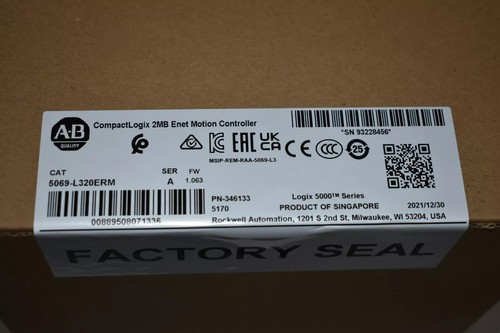 5069-L320ERM Series A Allen Bradley CompactLogix 5380 Controller | eBay