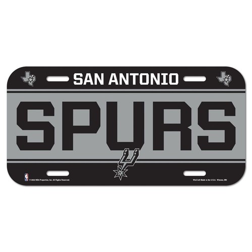 SAN ANTONIO SPURS ~ (1) Official NBA Plastic Color License Plate ~ New ...