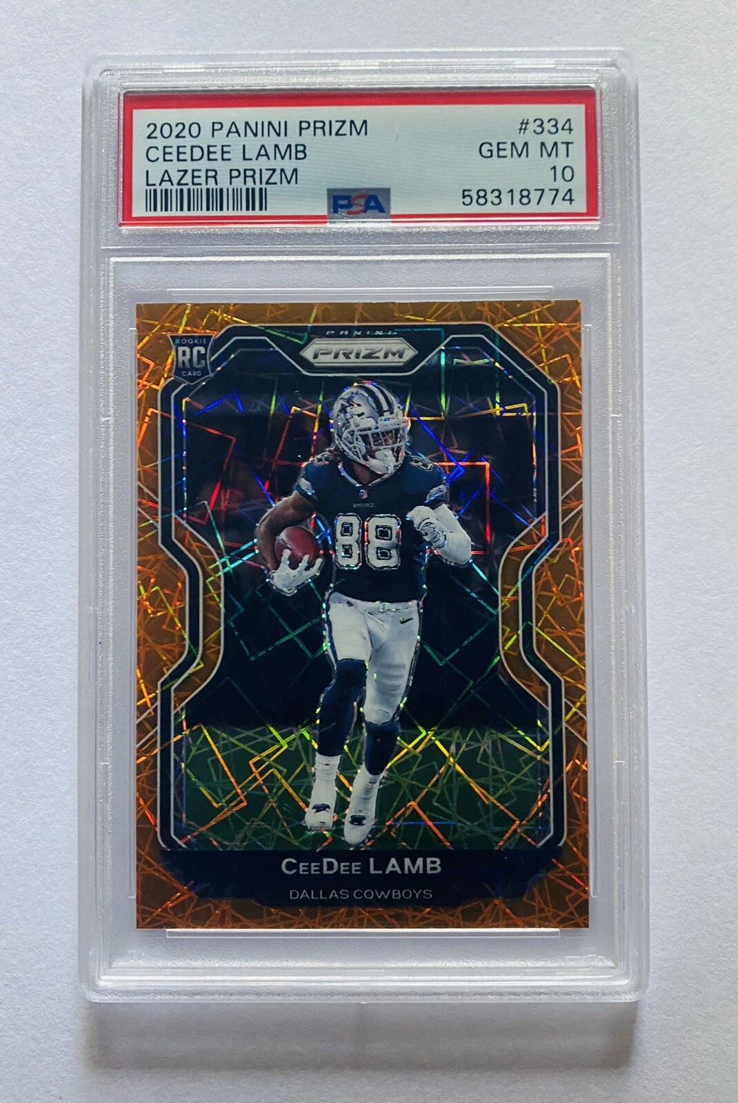 CeeDee Lamb 2020 Prizm #334 Lazer Price Guide - Sports Card Investor