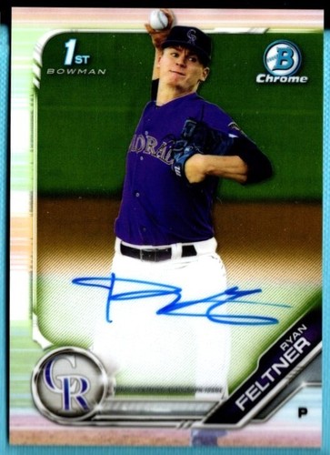 2019 Bowman CHROME Autograph Auto Ryan Feltner Card # CPA-RF | eBay
