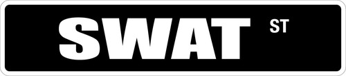 *Aluminum* Swat 4" x 18" Metal Novelty Street Sign SS 3424 | eBay