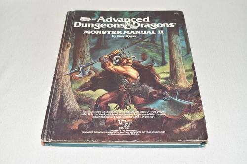 MONSTER MANUAL II (2) Advanced Dungeons & Dragons AD&D 1st Edition 1983 ...