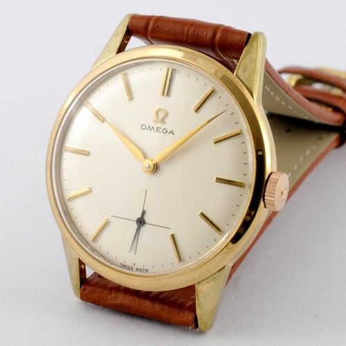 ELEGANT OMEGA REF 14391 GOLD PLATED MINT ORIGINAL DIAL MANUAL WIND ...