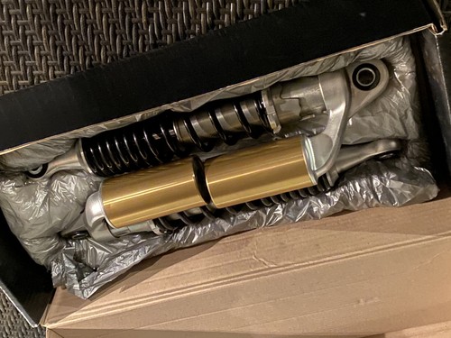 Royal Enfield INT650 INT 650 Interceptor Stock Rear Back Shocks Springs ...