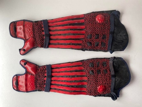 Yoroi Sangu kote suneate antique samurai katana armor shin arm from ...