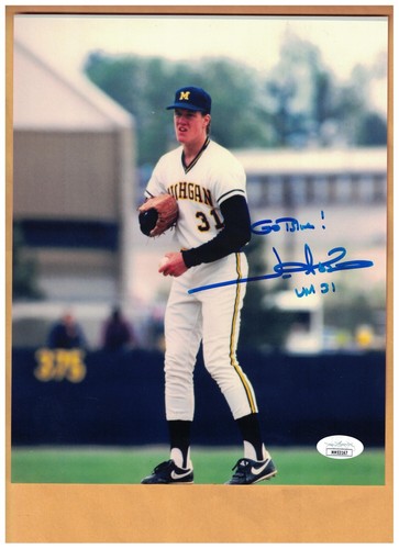 Jim Abbott AUTOGRAPHED MICHIGAN WOLVERINES 8X10 PHOTO SIGNED "GO BLUE ...