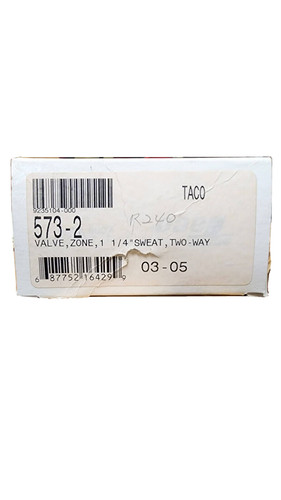 Taco 572-3 1-1/4 Sweat 2 Way Zone Valve | eBay