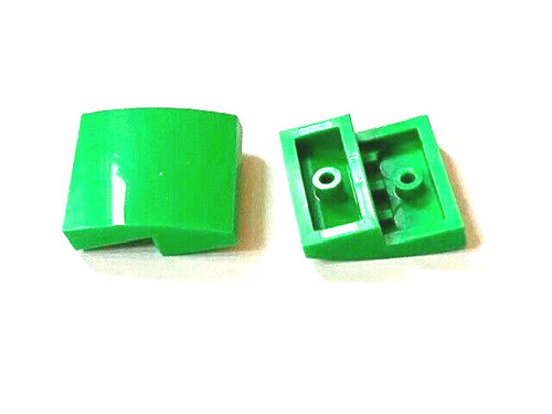 LEGO Parts: Slope, Curved, Smooth Top, 2x2, Part # 15068, Bright Green ...