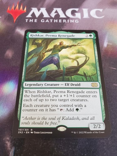 MTG. 2x Rishkar, Peema Renegade. Double Masters 2022. Pack Fresh | eBay