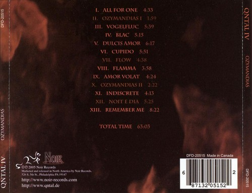 QNTAL QNTAL IV: OZYMANDIAS NEW CD 687132051522| eBay
