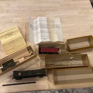 Ambroid Wooden HO Caboose Model Railroad Freight Cars for sale | eBay