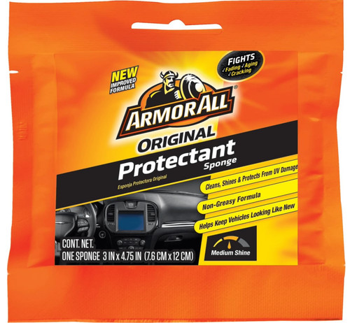 Armor All Original Protectant Sponge (Gold), Cleans And Protects Car ...