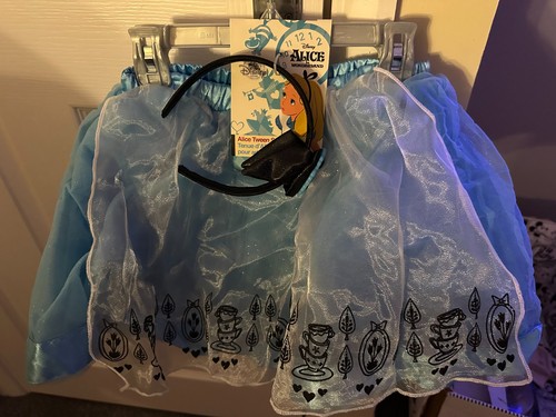 BNWT Shop Disney Store Alice in Wonderland Bounding Bound Tutu Headband ...
