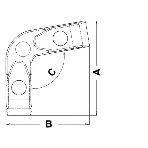 Angle fairlead w/rollers 100° - 1 PC Osculati - 40.209.00 - 4020900 | eBay