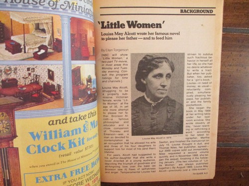 1978 TV Guide(LOUISA MAY ALCOTT/STANLEY SIEGEL/CENTENNIAL/JACLYN SMITH ...