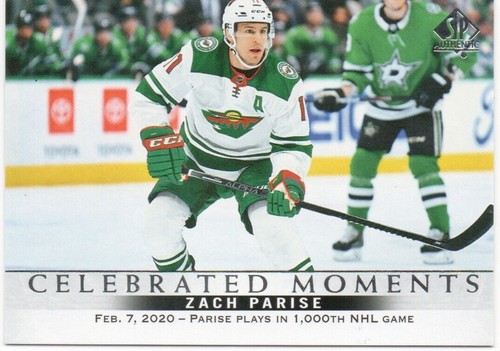 20-21 2020-21 SP Authentic Zach Parise Celebrated Moments #105-Wild | eBay