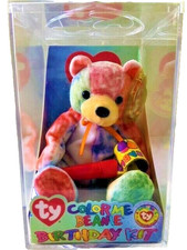 Color Me Beanie Birthday Kit - Bear - Beanie Babies - Beaniepedia