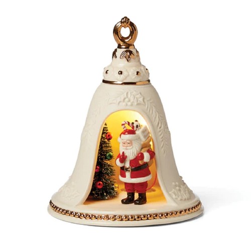 Lenox China Nostalgic Santa Lit Lighted Bell Scene - N/O 194372020442| eBay