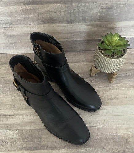 Vionic Rhiannon Bootie in Black Womens Size 8.5 NWOB