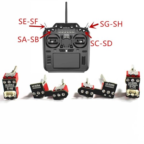Radioking Radiomaster TX18S JUMPER T18 RC Transmitter fit Toggle Switch ...