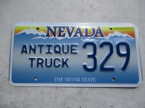 Nevada Antique Truck license plate # 329 | eBay