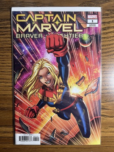 CAPTAIN MARVEL - BRAVER & MIGHTIER 1 NM RON LIM VARIANT - MARVEL 2019 ...