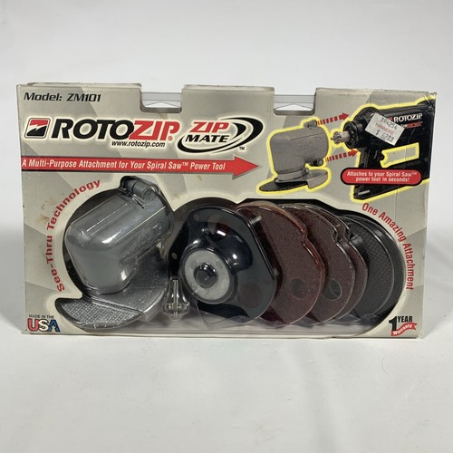 ROTOZIP Zip Mate Spiral Saw Tool Attachment Kit Multipurpose ZM101 7-Pc ...