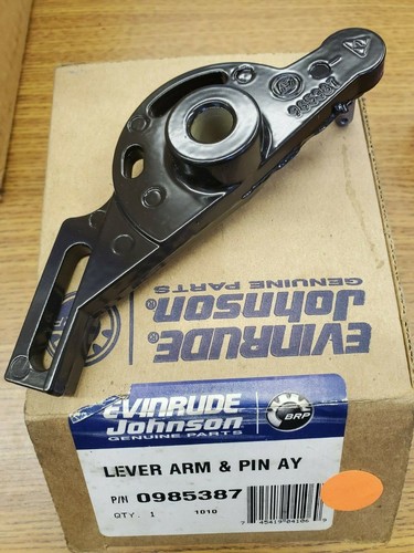 EVINRUDE JOHNSON LEVER ARM & PIN AY - 0985387 - 985387 *7B | eBay