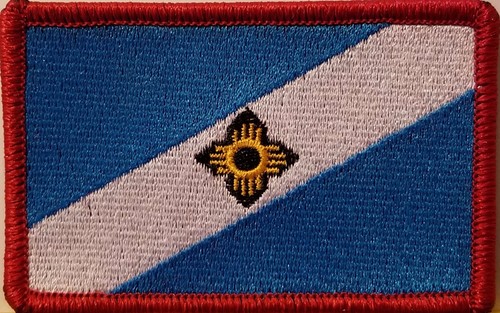 Madison Wisconsin Flag Morale Patch W/ VELCRO® Brand Fastener RED Border | eBay