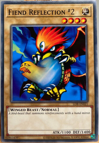 Yu-Gi-Oh! Fiend Reflection #2 - LOB-EN021- Leg. of Bl. Ey. -25th -Unl ...