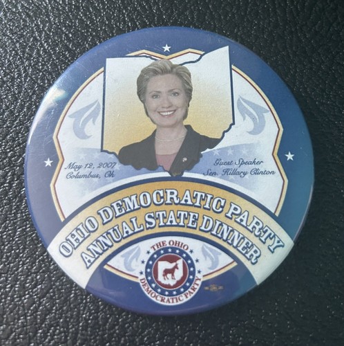 Hillary Clinton 2016 Presidential Campaign Button Democrat Ohio For ...