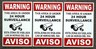 8 1/4 × 11 1/4 Inch Engish Spanish Warning Security Surveillance Sign ...