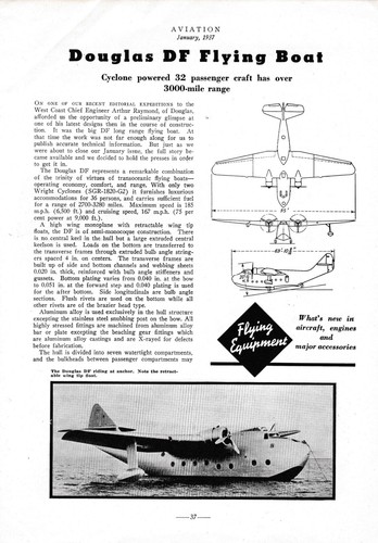 Douglas DF Flying Boat Aircraft Report 7/21/2024j | eBay