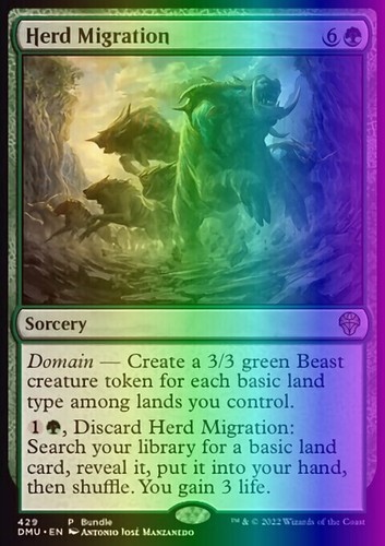 MTG Magic the Gathering Herd Migration (429/447) Dominaria United NM ...