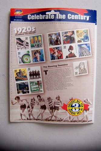 (ST) 28 1998 CELEBRATE THE CENTURY 1920S .32 CENT STAMP SHEET OF 15 ...