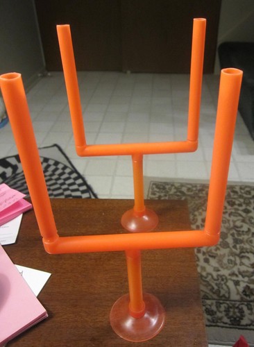 2 lot of 8" tall Finger Football Tabletop Game with Suction Goal Post ...