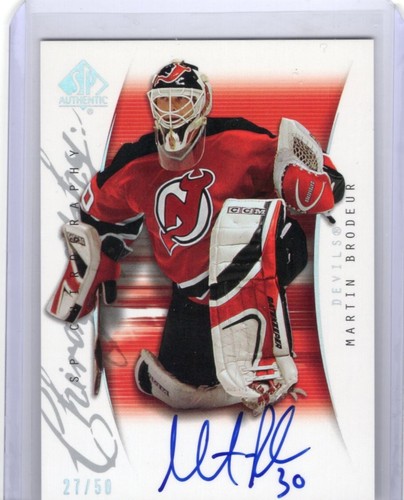 05-06 SP AUTHENTIC CHIROGRAPHY AUTO MARTIN BRODEUR 27/50 | eBay