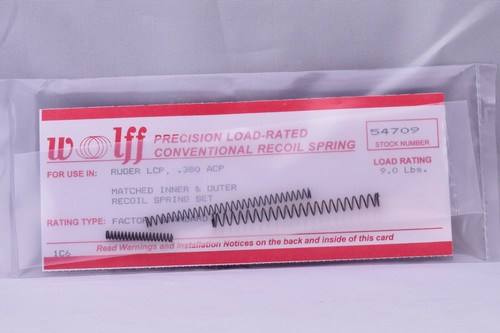 Wolff Ruger LCP .380 ACP Standard Recoil Spring Set 9lb 54709 | eBay