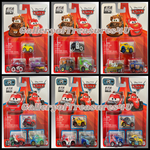 Disney Cars Mini Racers GRC Francesco Todoroki CaRoule Luigi Tex Dinoco ...