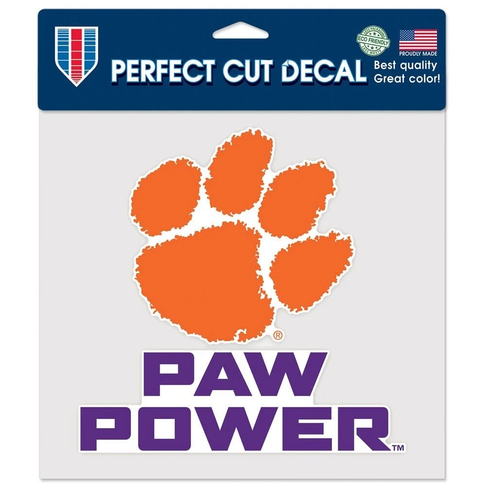 UV Resistant Car Sticker Officially Licensed NCAA Clemson Tigers ...