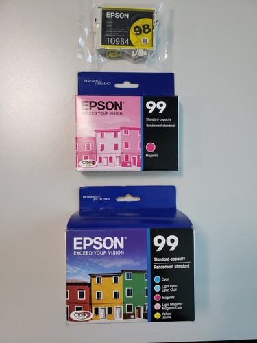 5 Pack Epson 98 Ink for Artisan 700 710 725 730 800 810 835 837, NIB ...