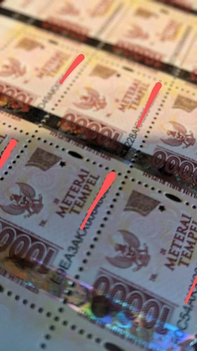 Indonesia Meterai Tempel Revenue Stamp Lot of 3 - NEW NEVER USED unique ...