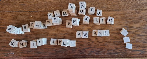 200 Authentic Scrabble Pieces Great For Crafts | eBay