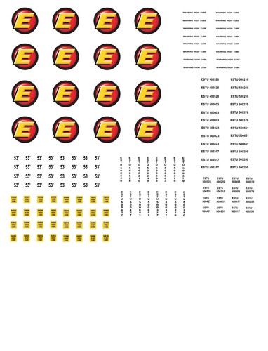 HO Scale Container Decals. " Estes " | eBay