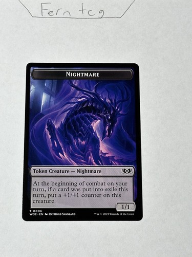 Magic the Gathering Nightmare Token 0006 NM Wilds of Eldraine Ships ...