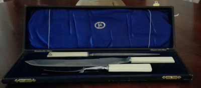 Bone Handle Carving Set In Collectible Cutlery for sale | eBay