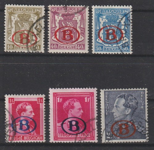 Belgium - Official - 1941 - COB S26/31 - SCOTT O26/30 + O32 - Used - | eBay