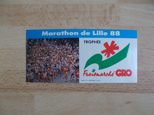 Sticker Marathon Of Lille 1988 | eBay