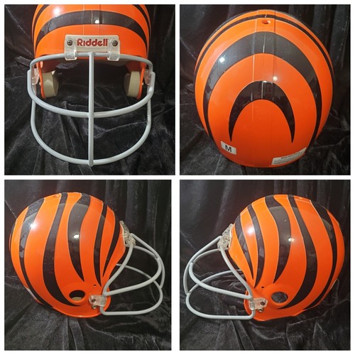 VTG FUNKY Riddell Helmet M Schutt Air Jr Mask NFL 🏈 Cincinnati Bengals ...